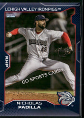 2025 Lehigh Valley IronPigs Nicholas Padilla – Go Sports Cards