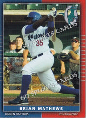 2007 Ogden Raptors Brian Mathews – Go Sports Cards