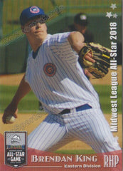 2018 Midwest League All Star E Brendan King – Go Sports Cards