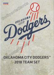 2018 Oklahoma City Dodgers Header Checklist – Go Sports Cards