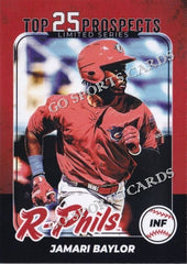 2022 Reading Fightin Phils Top 25 Prospects Jamari Baylor – Go Sports Cards