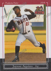2014 Modesto Nuts Jayson Aquino – Go Sports Cards