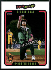 2025 Party Animals Savannah Bananas Dustin Baber – Go Sports Cards