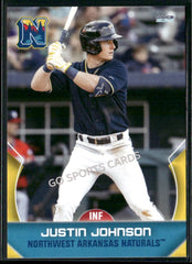 2025 Northwest Arkansas Naturals Justin Johnson – Go Sports Cards