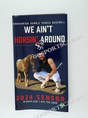 2024 Binghamton Rumble Ponies Pocket Schedule – Go Sports Cards