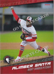 2024 Fayetteville Woodpeckers Alimber Santa – Go Sports Cards