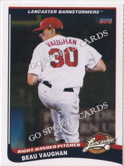 2012 Lancaster Barnstormers Perforated Beau Vaughan – Go Sports Cards