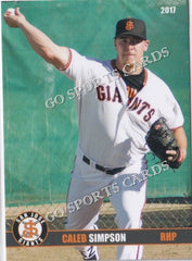 2017 San Jose Giants Caleb Simpson – Go Sports Cards