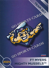 2024 Fort Myers Mighty Mussels Header Checklist – Go Sports Cards
