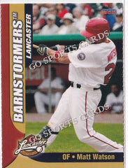 2011 Lancaster Barnstormers Perforated Matt Watson – Go Sports Cards