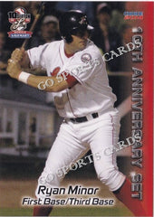 2014 Lancaster Barnstormers 10th Anniversary Ryan Minor – Go Sports Cards