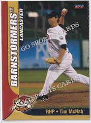 2011 Lancaster Barnstormers Perforated Tim Mcnab – Go Sports Cards