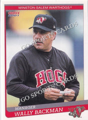 2001 Winston Salem Warthogs Wally Backman – Go Sports Cards