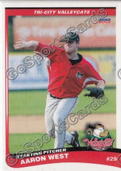 2012 Tri City ValleyCats Aaron West – Go Sports Cards