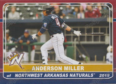 2019 Northwest Arkansas Naturals Anderson Miller – Go Sports Cards