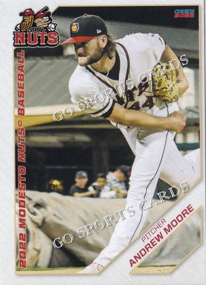 2022 Modesto Nuts Andrew Moore – Go Sports Cards