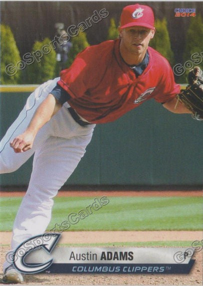 2014 Columbus Clippers Austin Adams – Go Sports Cards