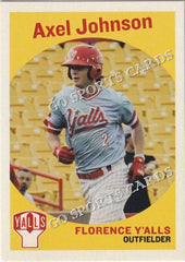 2022 Florence Y'alls Axel Johnson – Go Sports Cards
