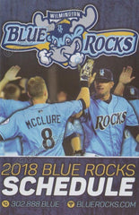 2018 Wilmington Blue Rocks Pocket Schedule – Go Sports Cards