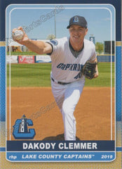 2019 Lake County Captains Dakody Clemmer – Go Sports Cards