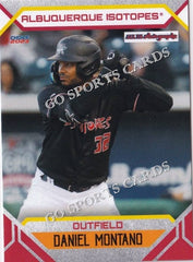 2023 Albuquerque Isotopes Daniel Montano – Go Sports Cards