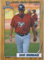 2014 Lehigh Valley IronPigs 2nd Dave Brundage – Go Sports Cards