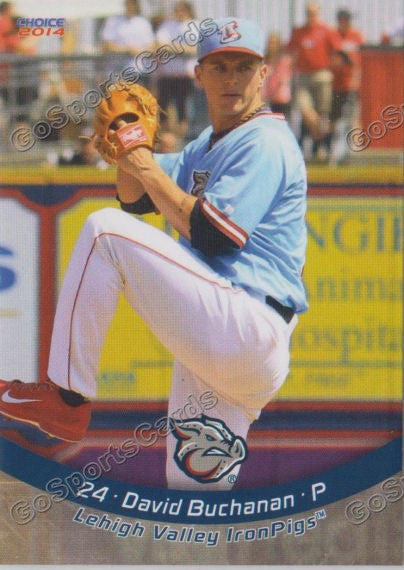 2014 Lehigh Valley IronPigs David Buchanan – Go Sports Cards