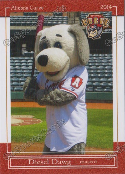 2014 Altoona Curve Diesel Dawg Mascot – Go Sports Cards