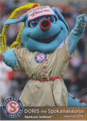 2016 Spokane Indians Doris the Spokanasaurus Mascot – Go Sports Cards