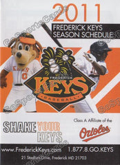 2011 Frederick Keys Pocket Schedule – Go Sports Cards