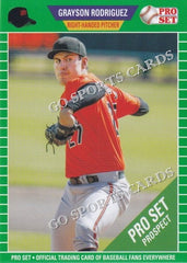 2021 Leaf Pro Set 05 Grayson Rodriguez Green – Go Sports Cards