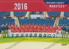 2016 Brevard County Manatees Header Checklist – Go Sports Cards