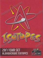 2017 Albuquerque Isotopes Header Checklist – Go Sports Cards