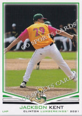 2021 Clinton LumberKings Jackson Kent – Go Sports Cards