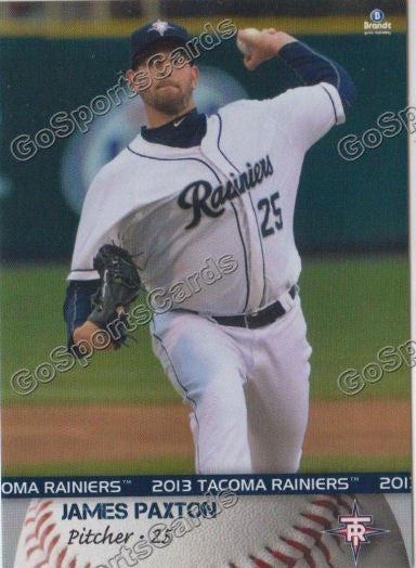 2013 Tacoma Rainiers James Paxton – Go Sports Cards