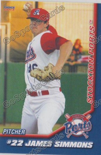 2013 Stockton Ports James Simmons – Go Sports Cards