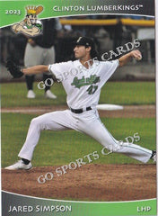 2023 Clinton LumberKings Jared Simpson – Go Sports Cards
