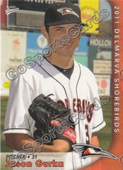 2011 Delmarva Shorebirds Jason Gurka – Go Sports Cards
