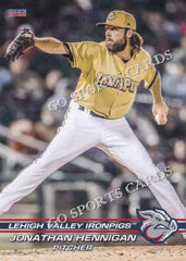 2022 Lehigh Valley IronPigs Jonathan Hennigan – Go Sports Cards