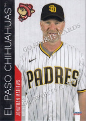 2022 El Paso Chihuahuas Jonathan Mathews – Go Sports Cards