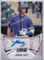 2021 Leaf Draft BA-JB1 Joshua Baez XRC Autograph – Go Sports Cards