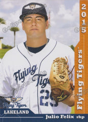 2015 Lakeland Flying Tigers Julio Felix – Go Sports Cards