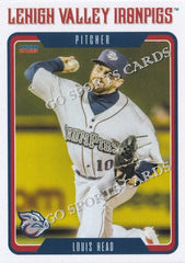 2023 Lehigh Valley IronPigs Louis Head – Go Sports Cards