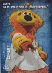 2014 Albuquerque Isotopes Orbit Mascot – Go Sports Cards