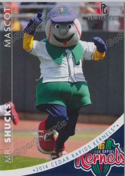 2014 Cedar Rapids Kernels Mr Shucks Mascot – Go Sports Cards