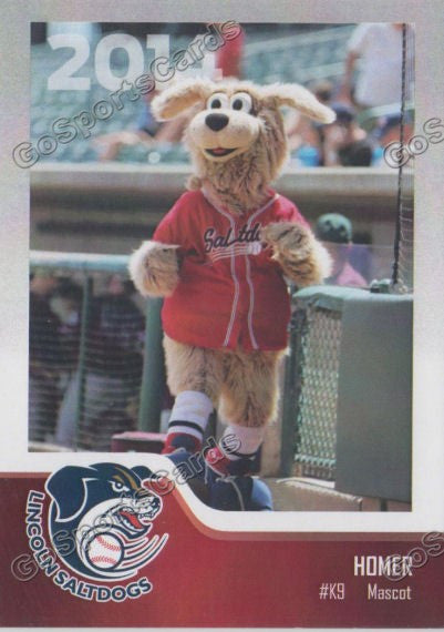 2014 Lincoln Saltdogs Homer Mascot – Go Sports Cards