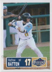 2018 San Antonio Missions Matthew Batten – Go Sports Cards