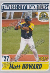 2012 Traverse City Beach Bums Matt Howard – Go Sports Cards