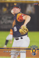 2021 Las Vegas Aviators Matt Milburn – Go Sports Cards