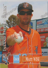 2014 Inland Empire 66ers Matt Wise – Go Sports Cards